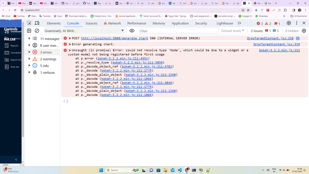 Bokeh could not resolve type 'Node', error on the reactjs - Community ... Bokeh could not resolve type 'Node', error on the reactjs - Community ...