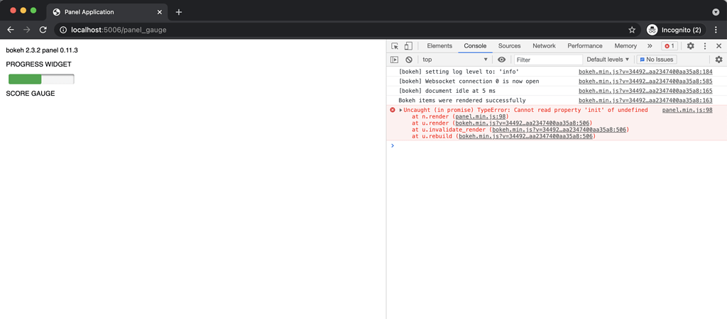 Server does not render indicator gauge in certain scenarios - Community Support - Bokeh Discourse